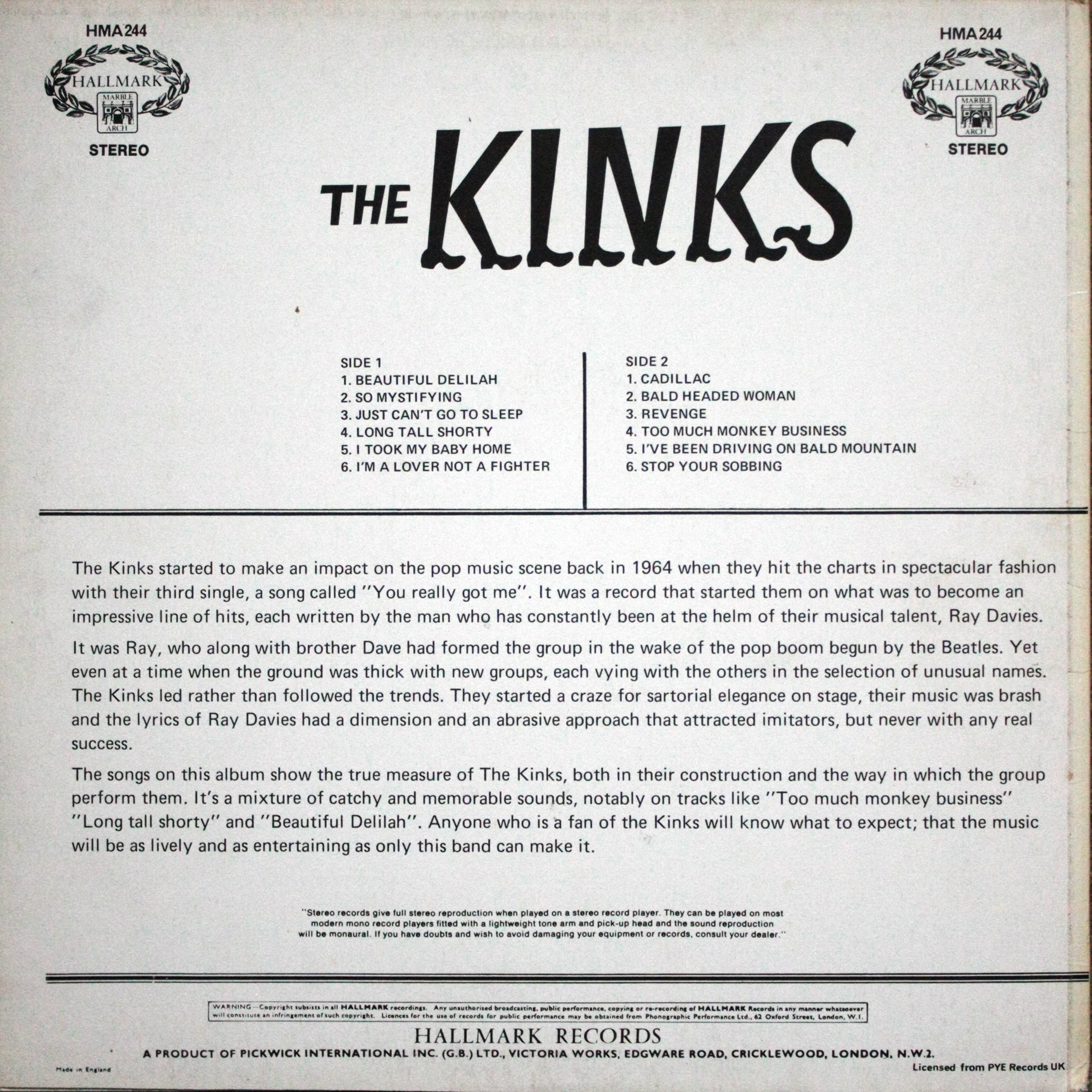 The Kinks The Kinks [lp ak uk] | CD Covers | Cover Century | Over 1.000 ...